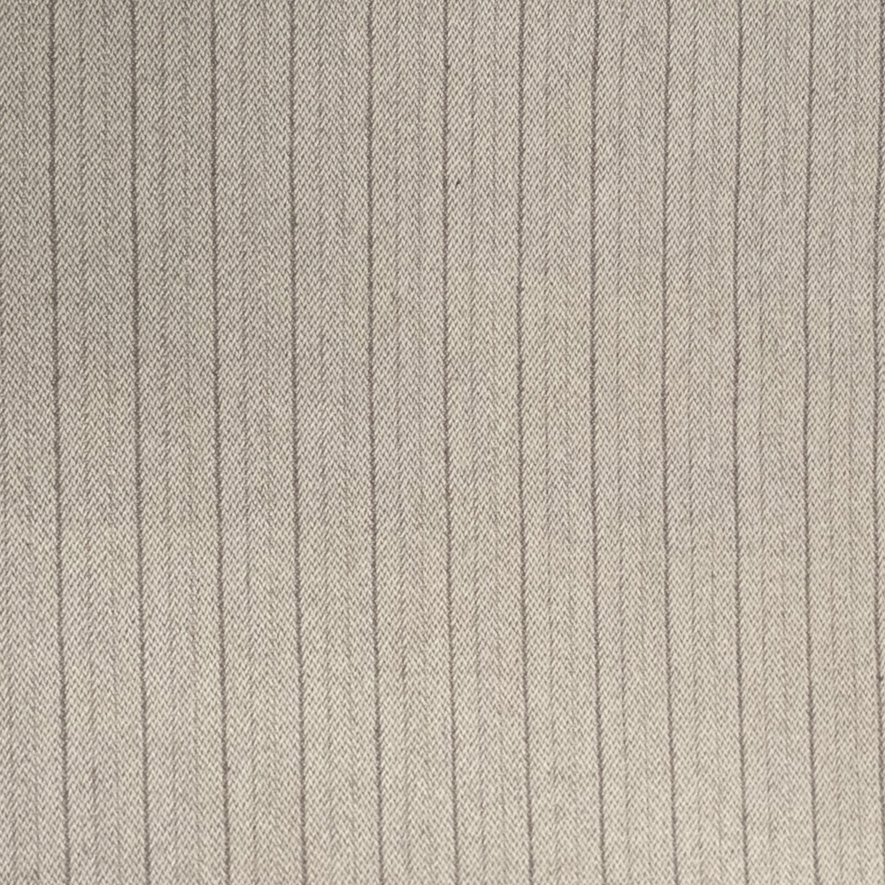 Light Tan Striped Wool Broadcloth